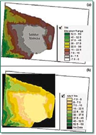 Rastérisation Dun Modèle Tin Modèle Tin A Et Modèle Tin Raster