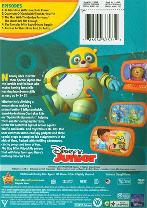 Special Agent Oso The Spy Who Helped Me Dvd Dvd Empire
