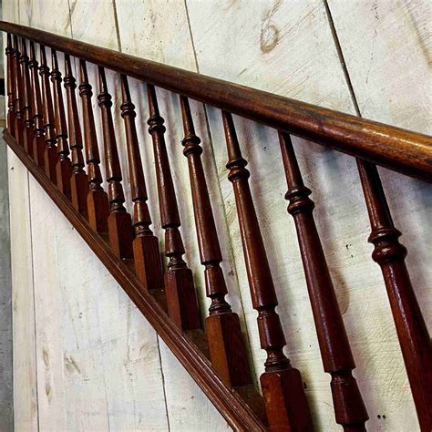 Complete Antique 19th Century Stair Banister Historic House Salvage