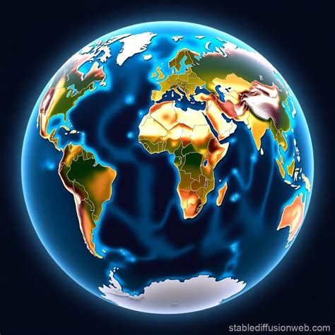 Animated Mercator Map Highlighting Continents Stable Diffusion Online