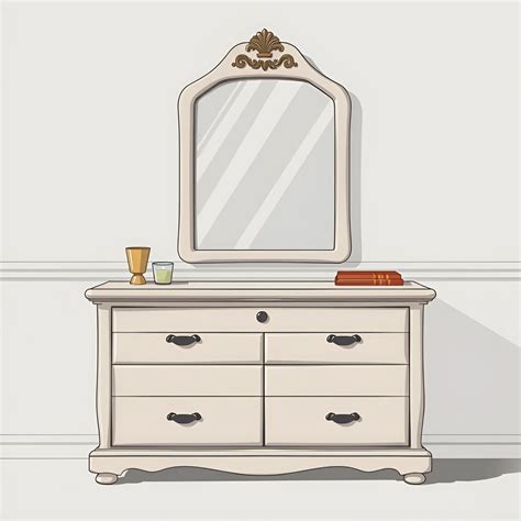 Classic Dressing Table With Mirror Free Download Ai Scribbles