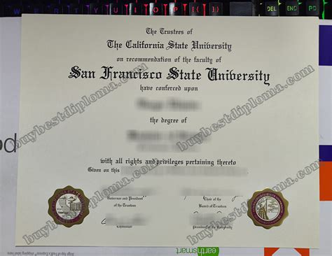 Behind The Scenes Of Duplicating A Sfsu Diploma