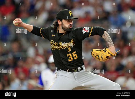 Atlanta Ga September 09 Pittsburgh Pirates Relief Pitcher Colin Holderman 35 Delivers A