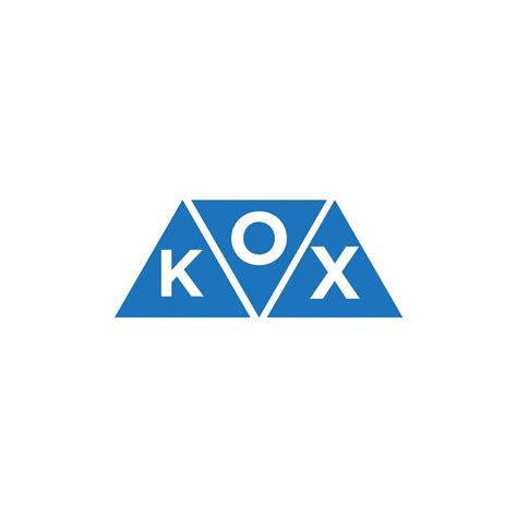 Okx Abstract Initial Logo Design On White Background Okx Creative