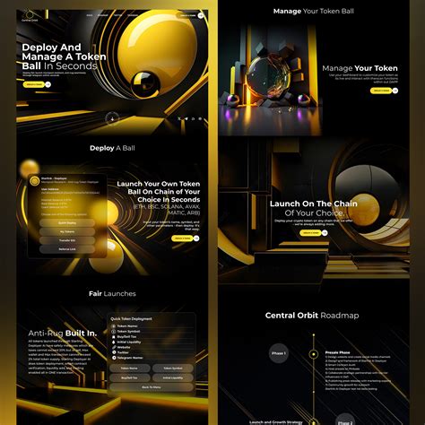 central orbit web ui landing page design behance