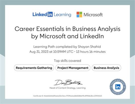 Syed Shayan Shahid On Linkedin Certificate Of Completion