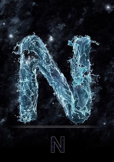 Water Alphabet Wallpaper Typh²o