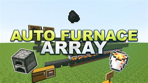Minecraft Auto Furnace Array Automatischer Ofen Tutorial 117