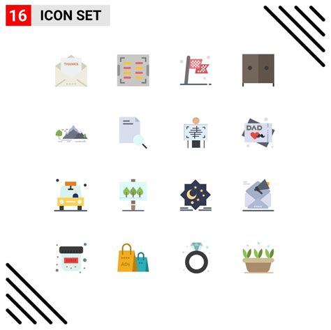 16 Universal Flat Colors Set For Web And Mobile Applications Hill Interior Drainage Furniture