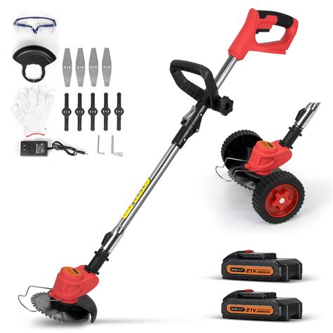 Cordless Weed Eater Weed Wacker 3 In 1 Lightweight Push Lawn Mower And Edger Tool With 3 Types