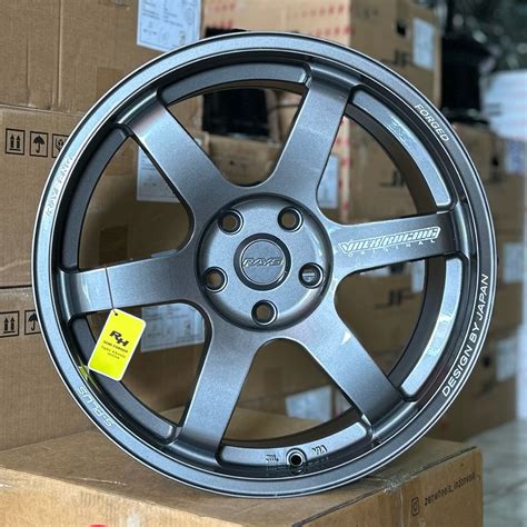 Jual Velg Rays Te37 Ring 18 Lebar 8 Pcd 5x1143 Et 45 Warna Gunmetal