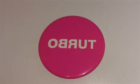 2009 Mcdonalds Japan Collectible Big Pink Turbo Pin Badge Campaign