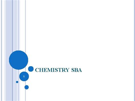 Chemistry Sba 1 Bac Qualitative Analysis Version 1