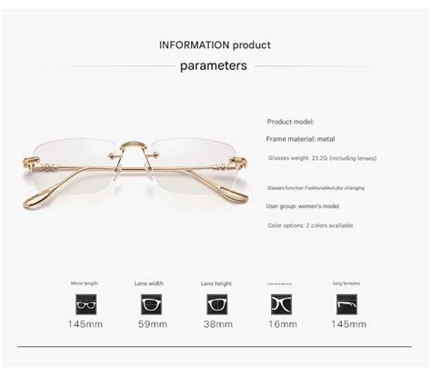 New Anti Radiation Frameless Glasses For Men And Women Rimless