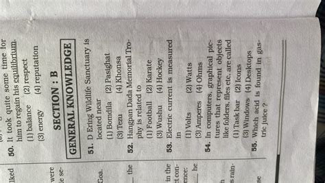 D Ering Wildlife Sanctuary Is Located Near 1 Bomdila 2 Pasighat 3 T