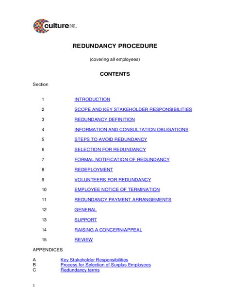 Fillable Online Hr Managers How To Handle The Redundancy Process Fax