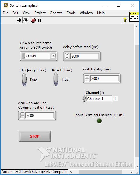 Arduino In Test Instrumentation Outro LabVIEW Example Element Community