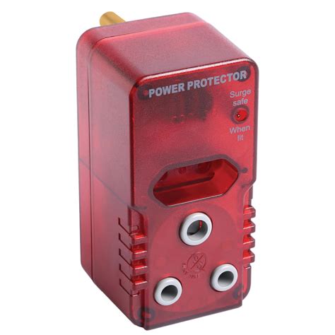 Ellies Surge Secure Power Protector Plug With 2 And 3 Pin Sockets