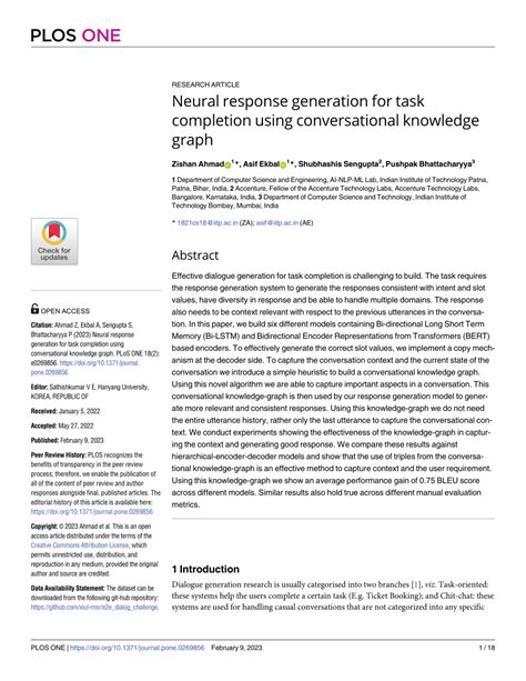 Pdf Neural Response Generation For Task Completion Using