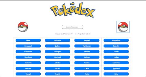 Github Brobinson404pokedex App Javascript App