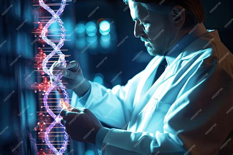 Premium Ai Image Scientist At Work With Crispr Cas9