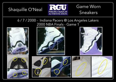 Lot Detail Shaquille Oneal 2000 Nba Finals Game 1 And Game 6 Used