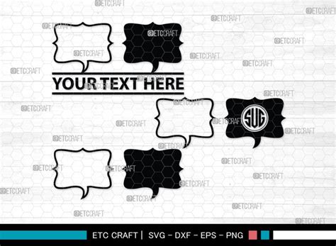 Speech Bubbles Monogram Speech Bubbles Silhouette Speech Bubbles Svg