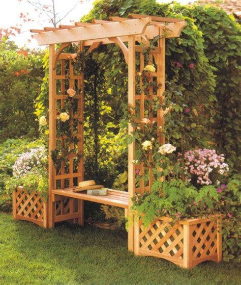 Trellis Rose Arch With Planters At Jack Drake Blog