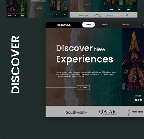 TRAVEL WEBSITE Responsive On Behance