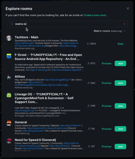allow the room directory to order by relevance rather than population