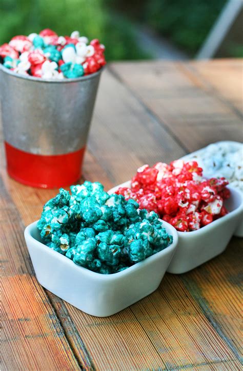 How To Make Red White And Blue Popcorn