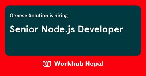 senior node js developer
