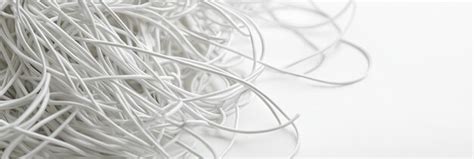 Abstract White Cord Texture Background Premium Ai Generated Image