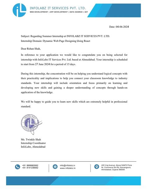 Rehan Shah On Linkedin Internship Careergrowth Infolabz Reactjs