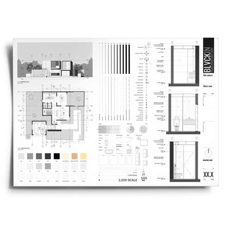 Autocad Template Package Free T Etsy Architecture Drawing Floor Plans Architecture