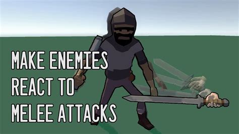 How To Make Enemies React To Melee Attacks Combat In Vr Unity E01