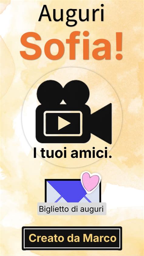 Auguri Sofia Genially