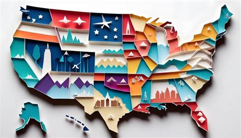 Us Map Design Vector Illustration Creative Country Wallpaper Premium