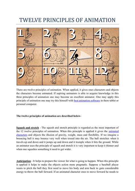 Twelve Principles Of Animationpdf