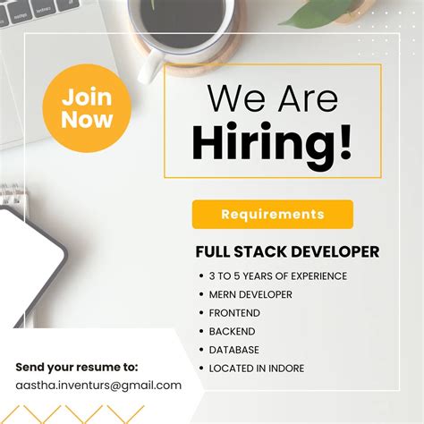 Hiring Fullstackdeveloper Mernstack Indorejobs Techcareers