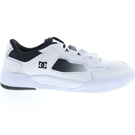 Dc Metric Adys100626 Xwkw Mens White Leather Skate Inspired Sneakers S