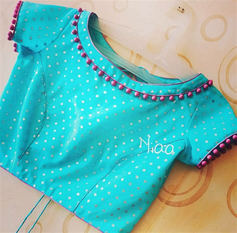 Stylish Button Back Blouse Designs Blouse Back Designs With Buttons