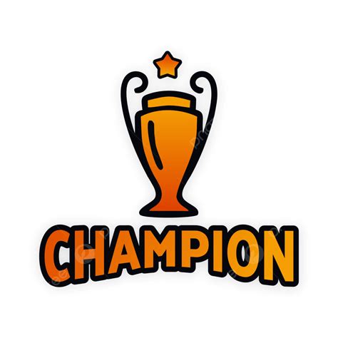 Champion League Icon Winner Cup Champion Gold Png And Vector With
