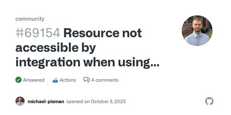 resource not accessible by integration when using github app token