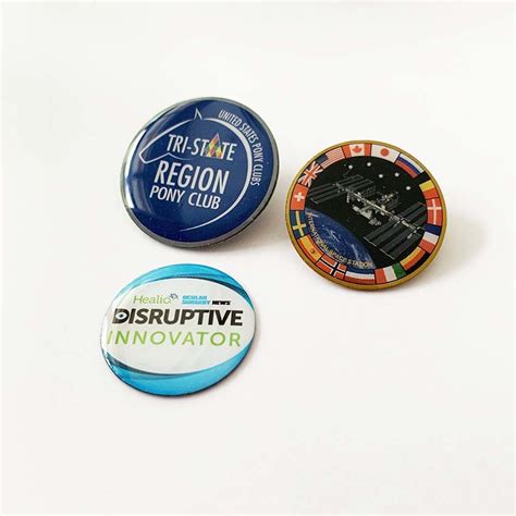 wholesale fashion logo offset printing metal pin custom button badge