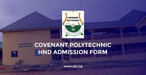 Covenant Polytechnic Hnd Admission Form 2024 2025 Ajls