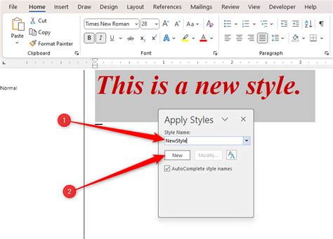 Different Font Styles Microsoft Word