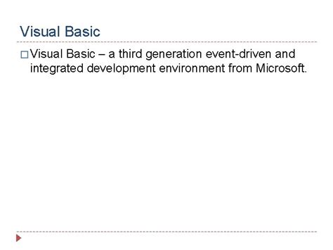 Visual Basic Programming Introduction To Computers Programming Programming