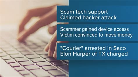 Police Arrest Man In Tech Support Scam Targeting Saco Resident