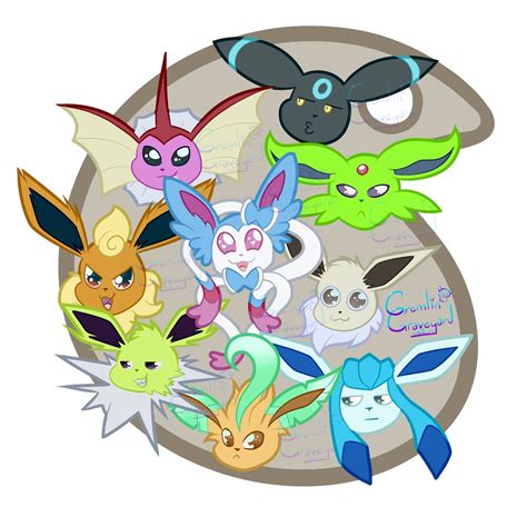Shiny Eeveelution Paint Palette By Gremlingraveyard On Deviantart